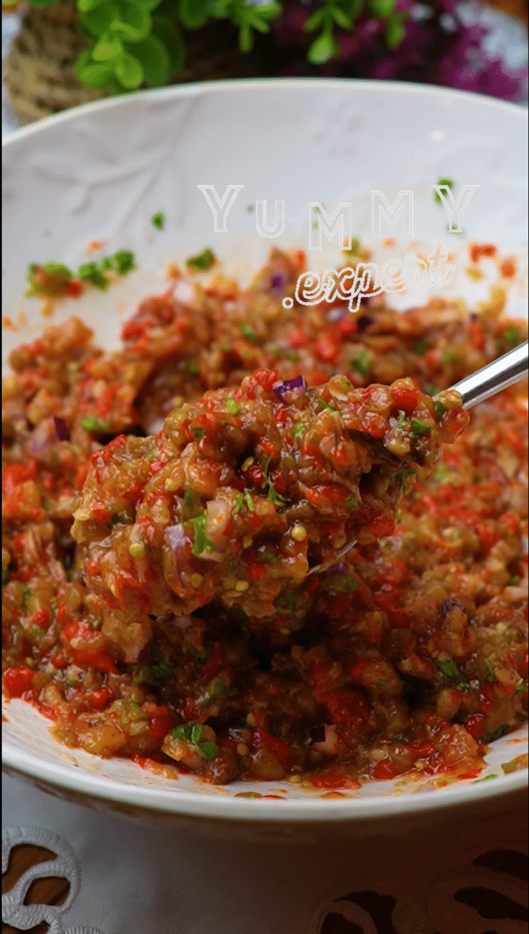 Eggplant & Kapia Pepper Salad (Salată de Vinete cu Kapia) - Yummy Expert